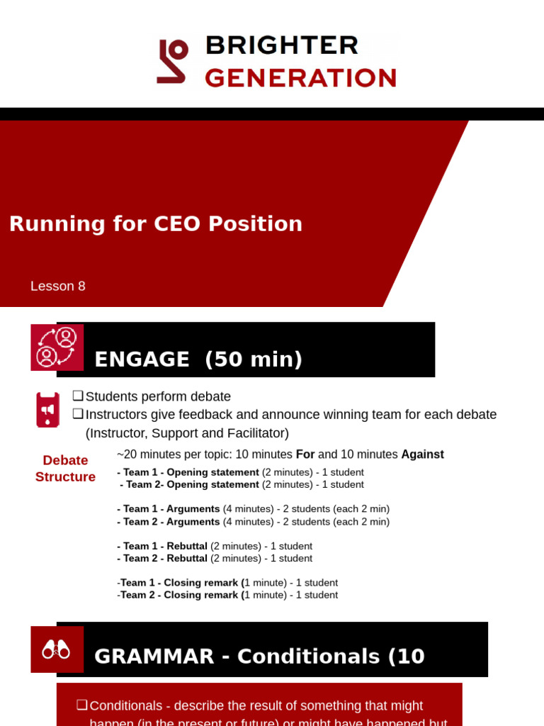 2023 BG Lesson 8 | PDF | Chief Executive Officer | Leadership