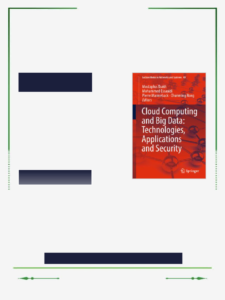 Cloud Computing and Big Data: Technologies, Applications and Security ...