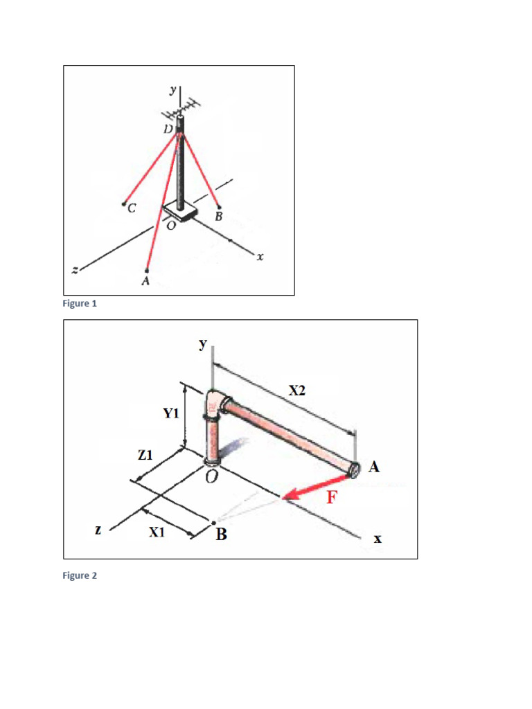 Exam 1 Figures Statics FA21 | PDF