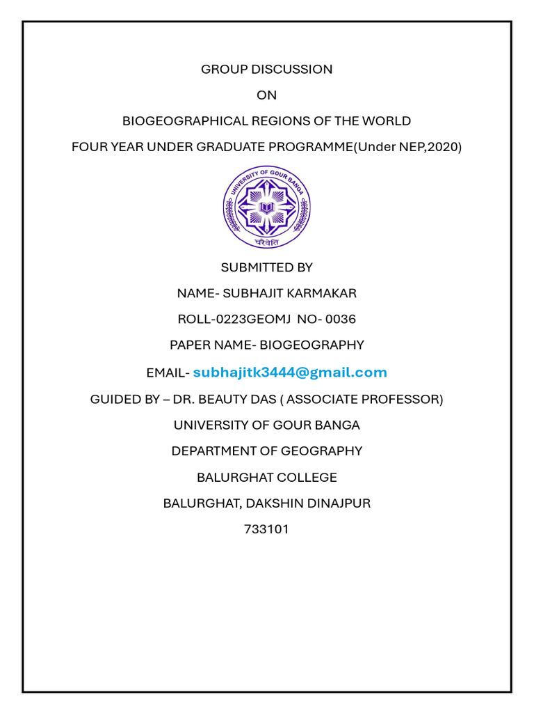 Biogeographical Region of the World 2 | PDF | Biogeography | Eucalyptus