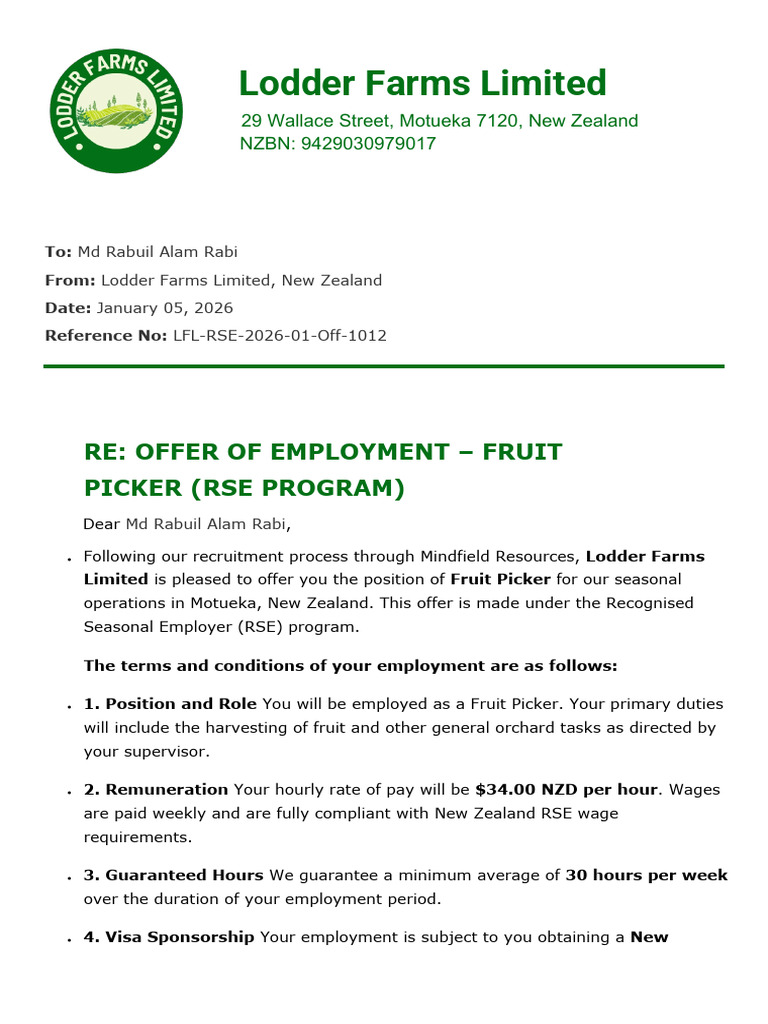 Md Rabuil Alam Rabi | PDF | Employment | Labor