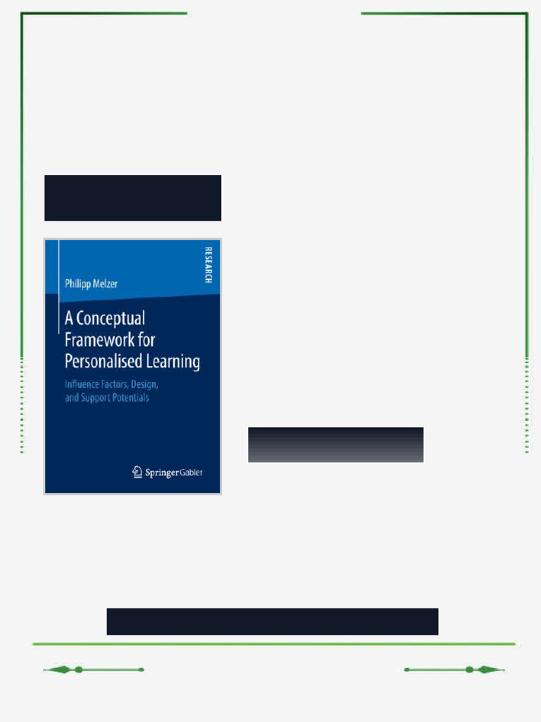 A Conceptual Framework for Personalised Learning Philipp Melzer eBook minimal pdf | PDF ...