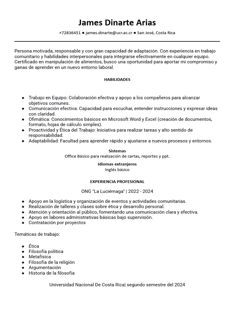 CV James.docx 2 | PDF