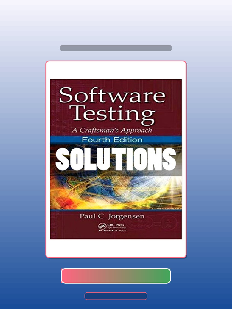 Test Bank for Software Testing a Craftsman s Approach 4 Ed Jorgensen ...