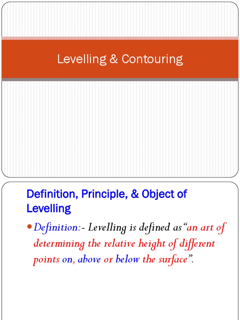 Levelling Contouring | PDF | Contour Line | Refraction