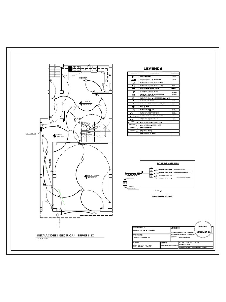 Plano de Instalaciones Electricas-model | PDF