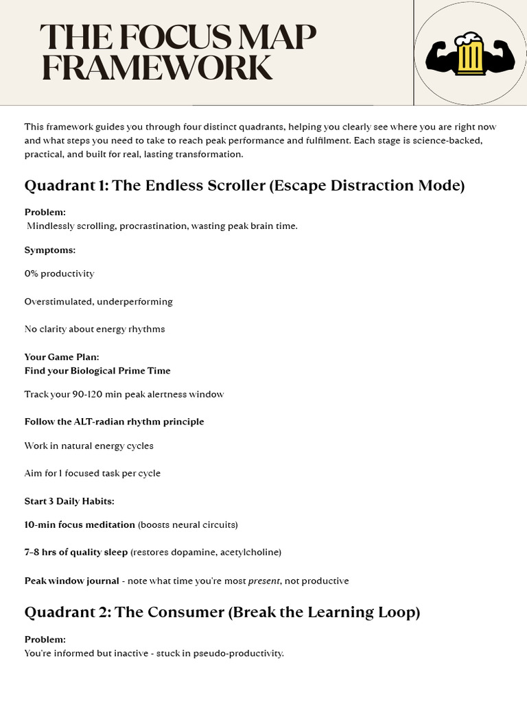 The Focus Map Framework (1) | PDF | Neuroscience | Psychological Concepts