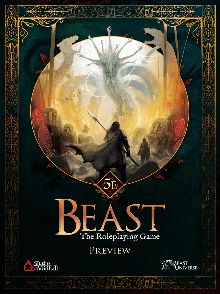 Beast RPG Preview Spreads | PDF | Dungeons & Dragons