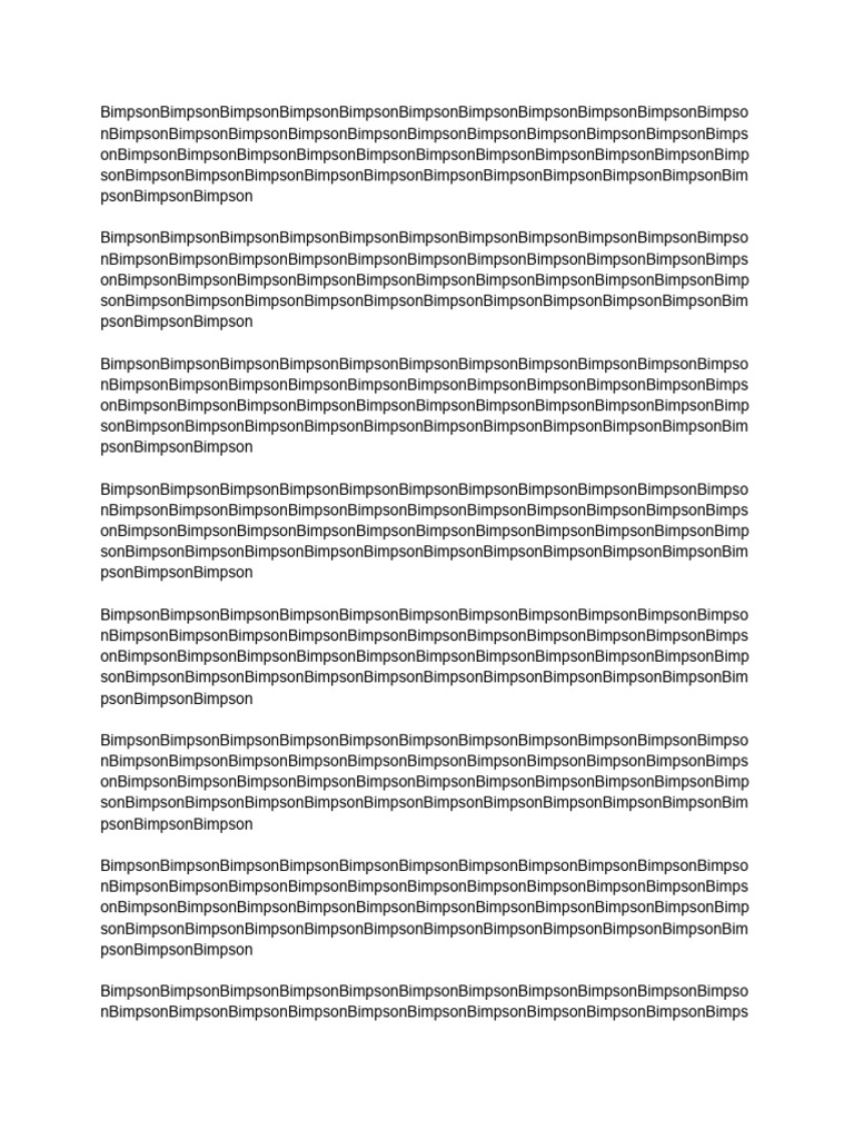 Bimpson | PDF
