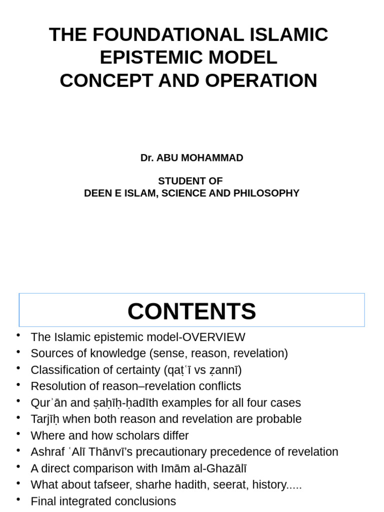 EPISTEMIC MODEL | PDF | Epistemology | Rationalism