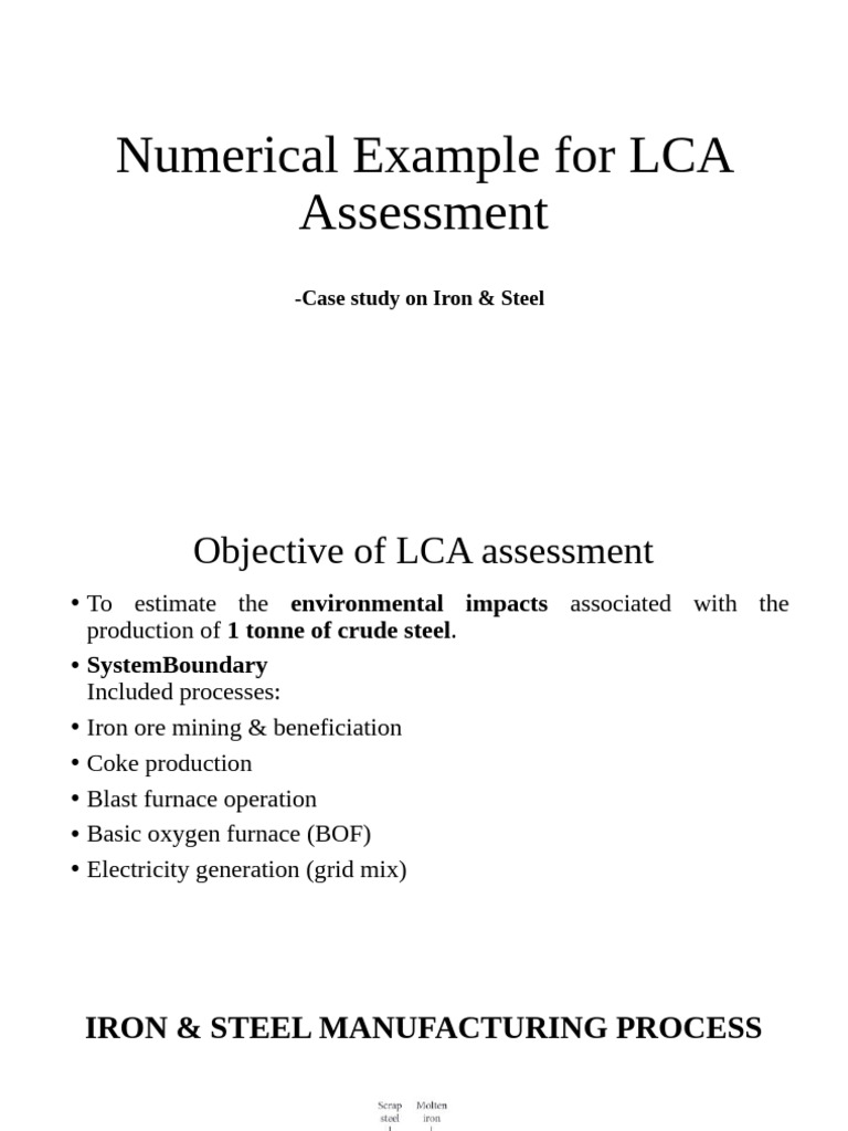 Numerical Example for LCA Assessment | PDF
