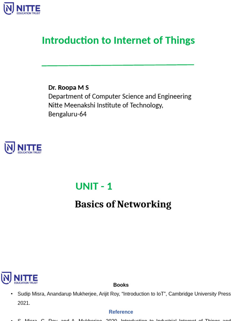Unit 1 Introduction To IoT | PDF | Internet Protocol Suite | Internet Protocols