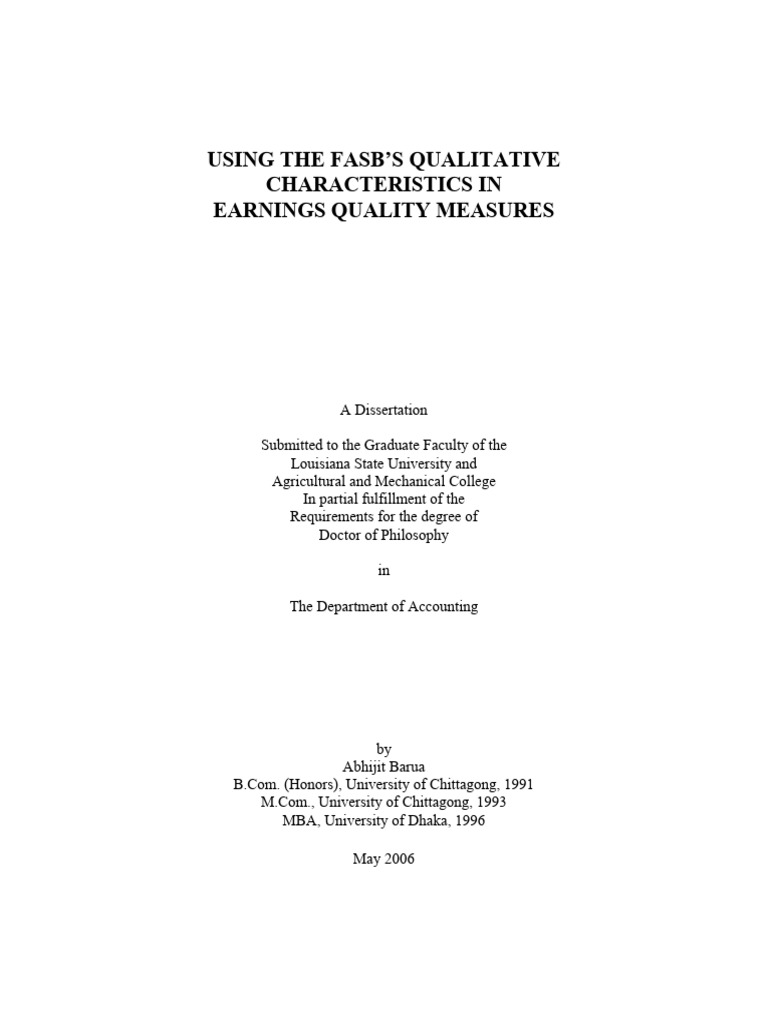 Qualitative Characteristics | PDF | Financial Accounting Standards ...