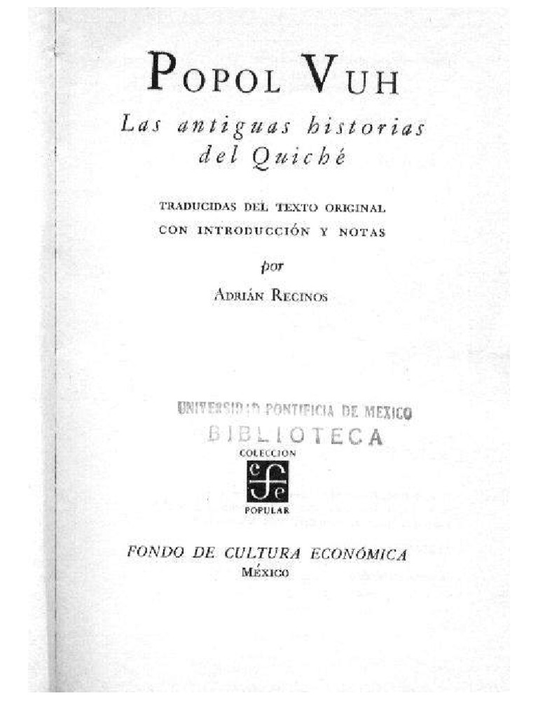 Popol Vuh | PDF