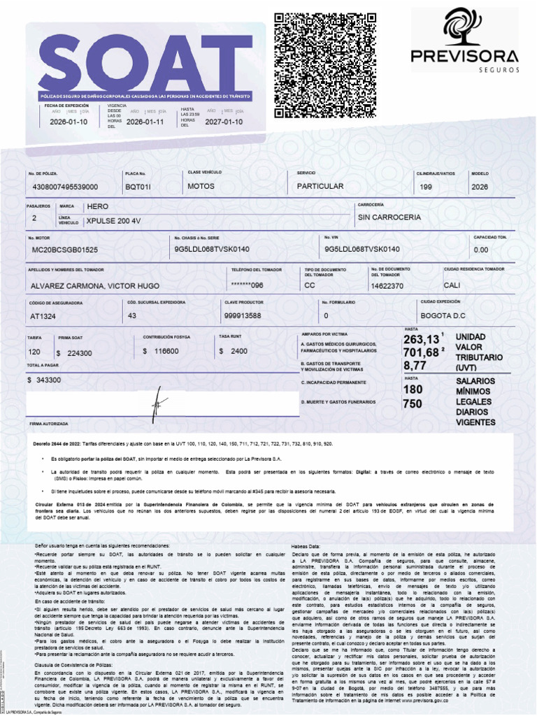 10012026_123528_Poliza | PDF | Póliza de seguros | Seguro