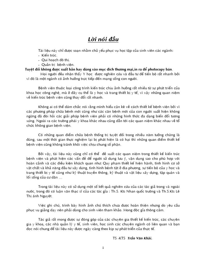 [Filethietke.vn]Giao Trinh Benh Vien Da Khoa | PDF