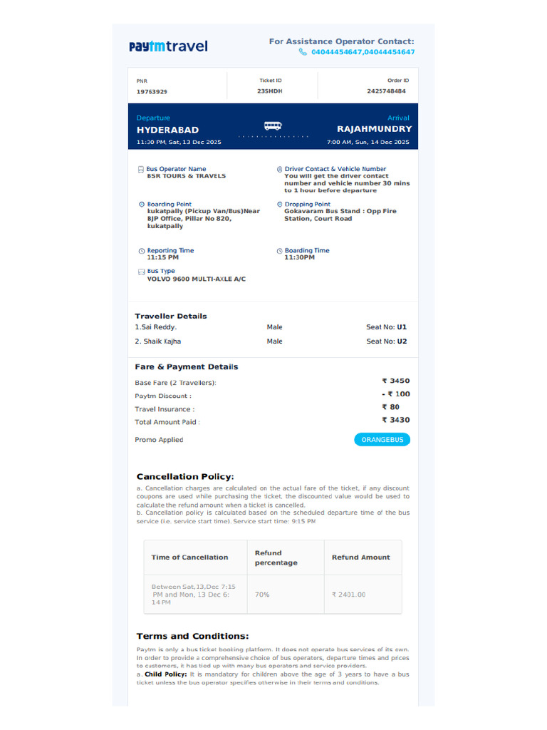 Paytm Bus ETicket-2 (3) | PDF