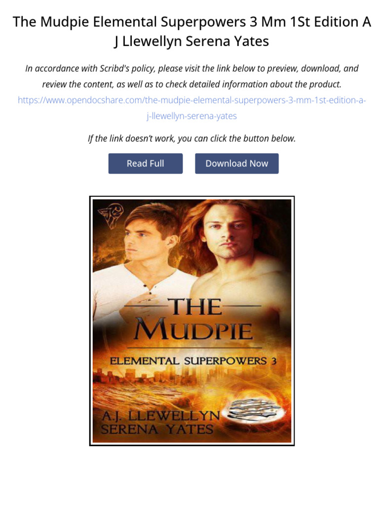 The Mudpie Elemental Superpowers 3 MM 1st Edition A J Llewellyn Serena ...