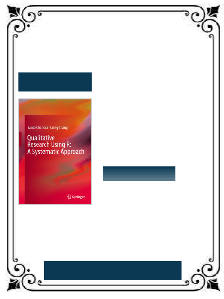 Qualitative Research Using R A Systematic Approach Yanto Chandra eBook ...