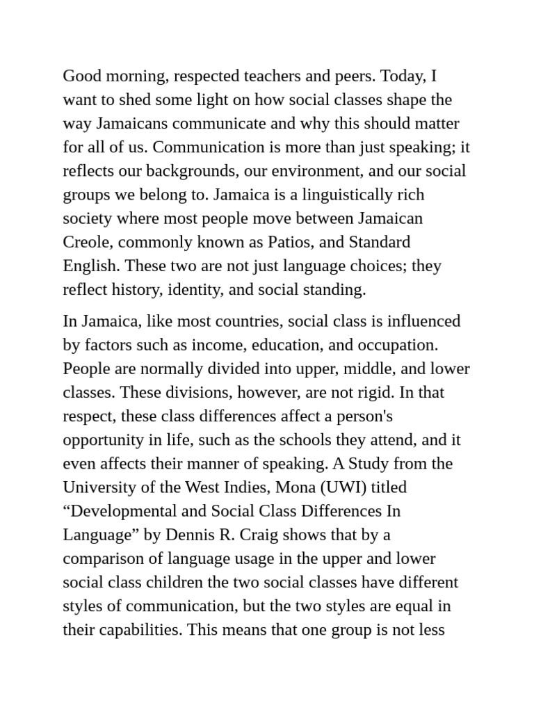 Good morning | PDF | English Language | Communication