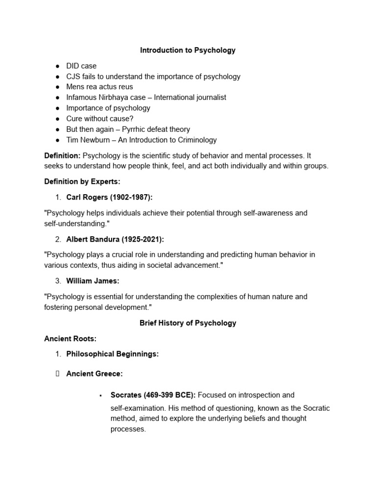 Unit I.docx | PDF | Classical Conditioning | Memory