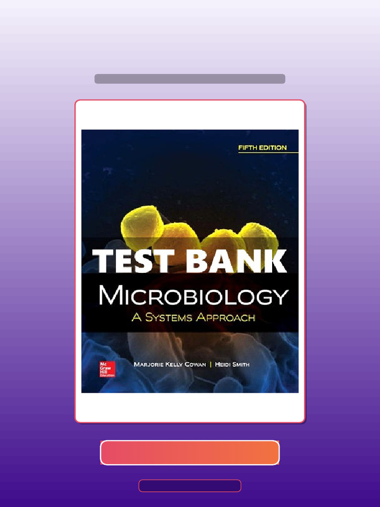 Test Bank for Microbiology a Systems Approach 5 Ed Cowan | PDF ...