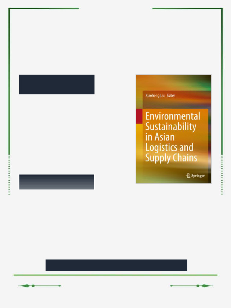 Environmental Sustainability in Asian Logistics and Supply Chains ...