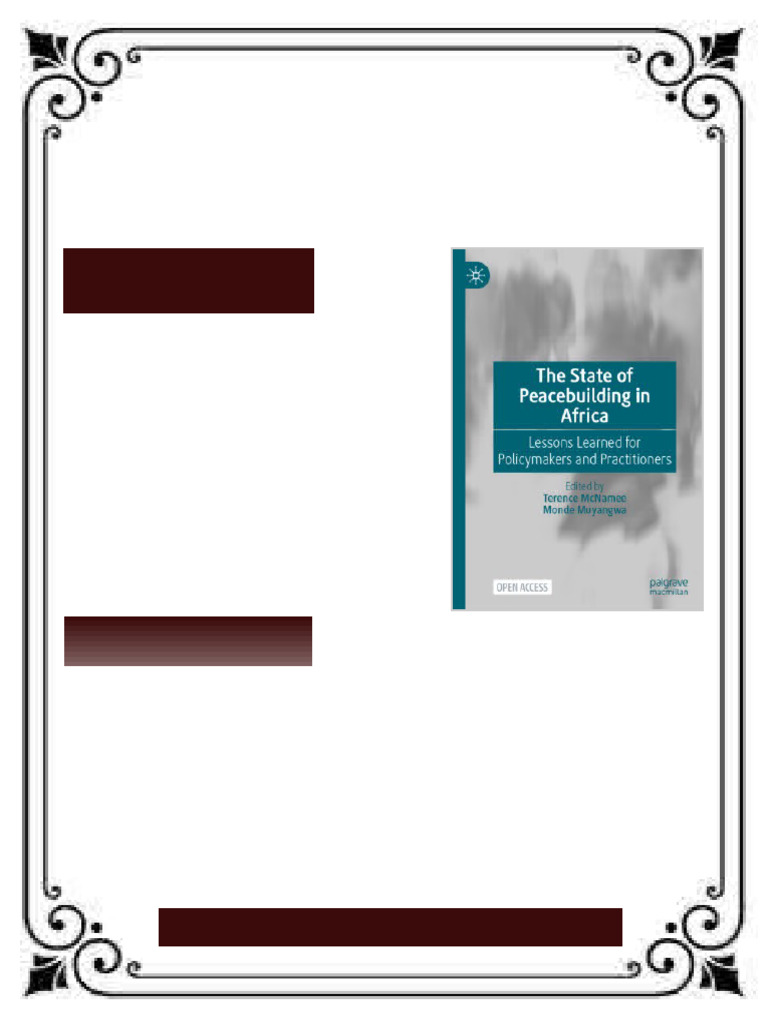 The State of Peacebuilding in Africa: Lessons Learned for Policymakers ...