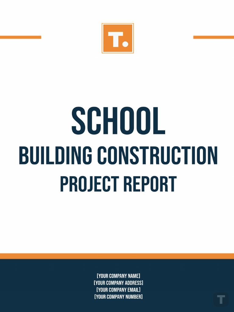 School Building Construction Project Report Template | PDF