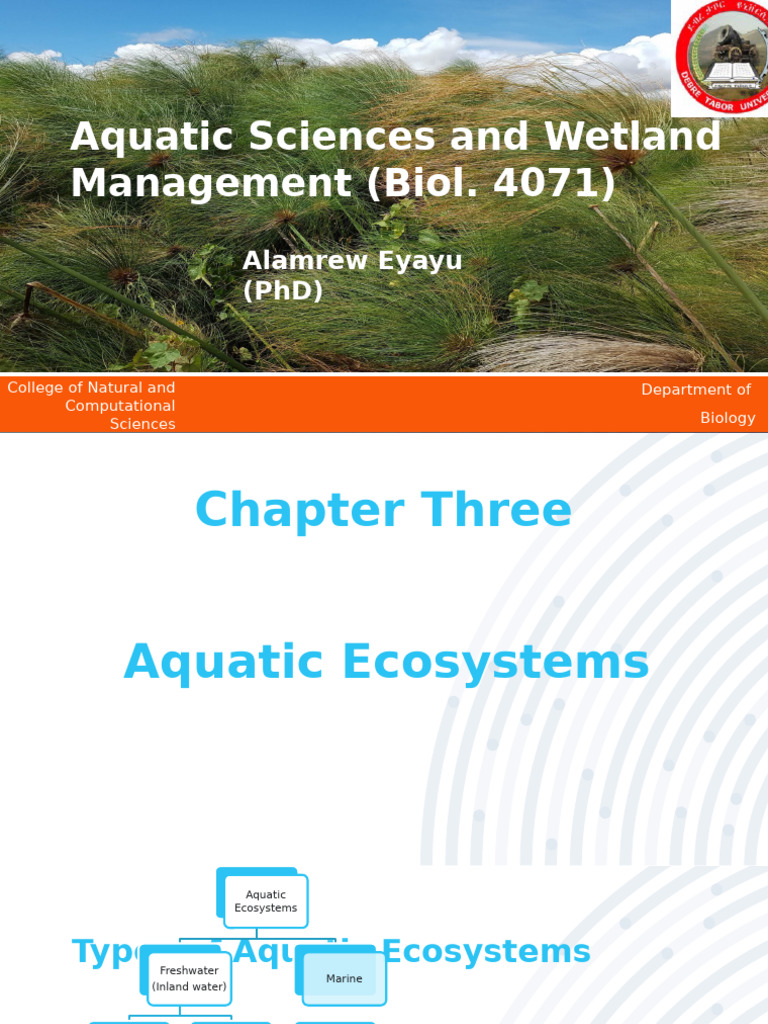 31Aquatic Sciences and Wetland Management Ch2-2 | PDF | Lake | Wetland