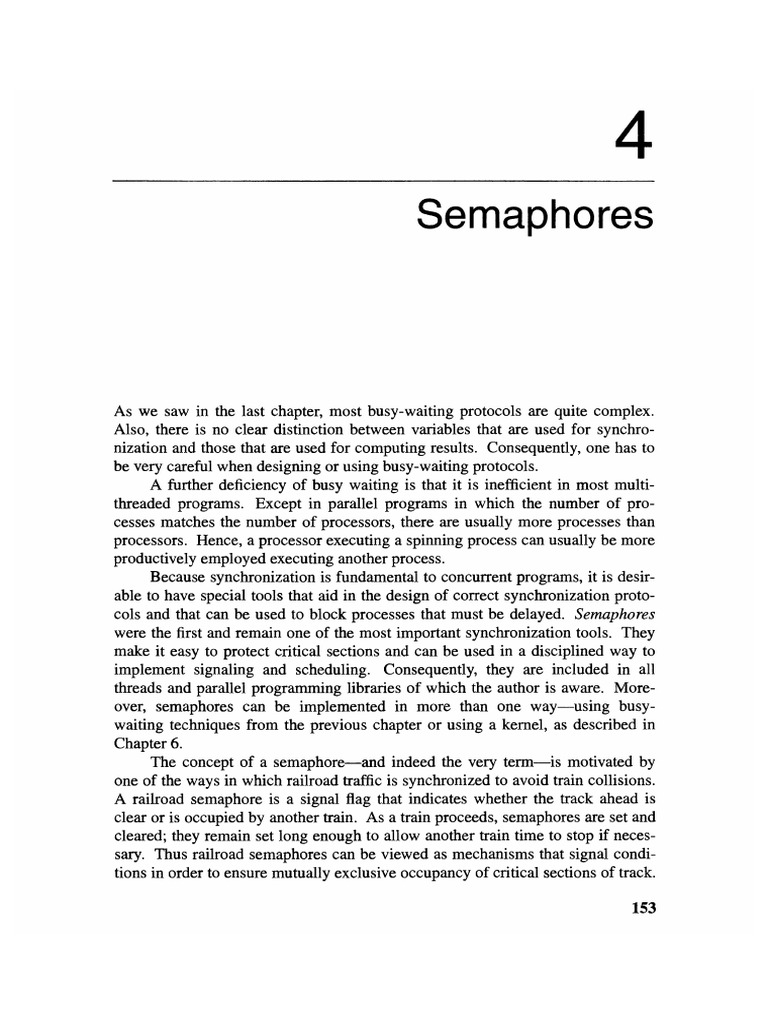 Semaphores | PDF