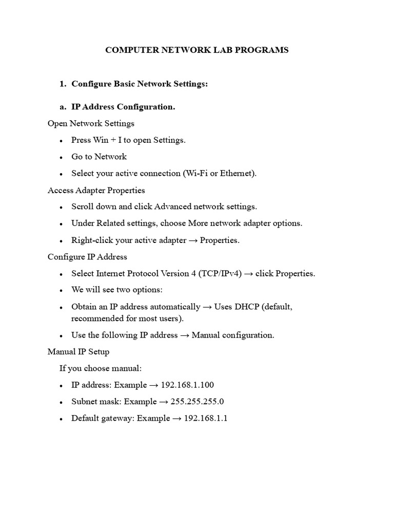 CN-Lab Programs | PDF | Ip Address | Computer Network