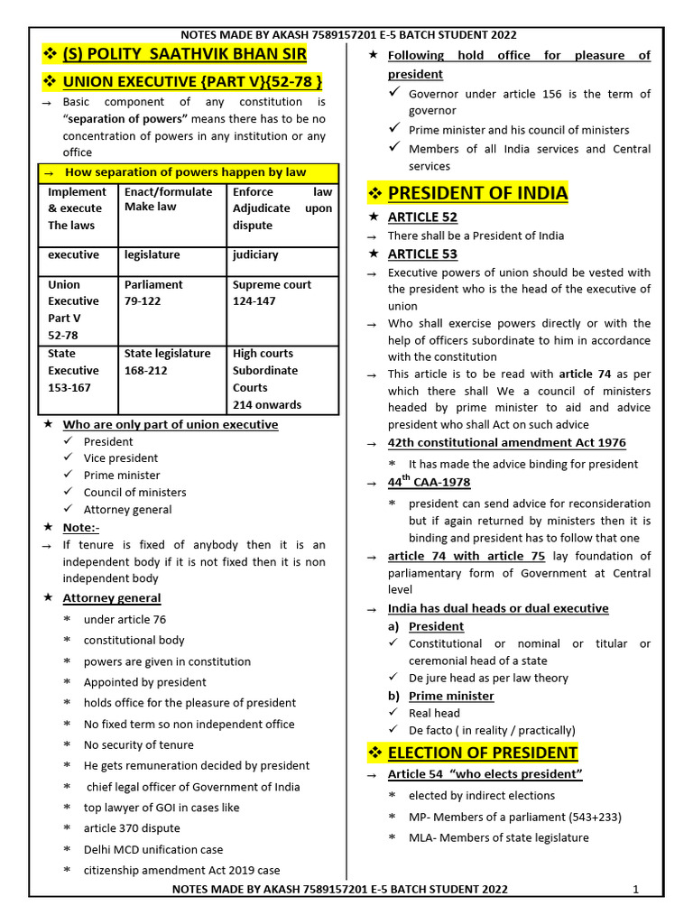 (s) Polity by the Sathbhik Bhan Sirrr | PDF | Pardon | Voting