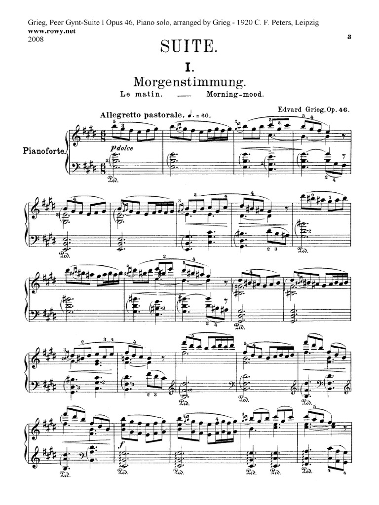 Peer Gynt Suite I Morning Mood | PDF