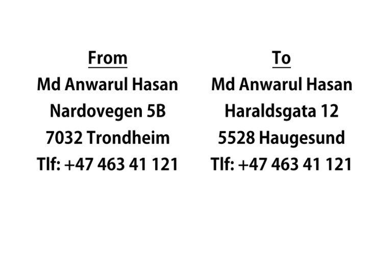 Courier - Address Print | PDF
