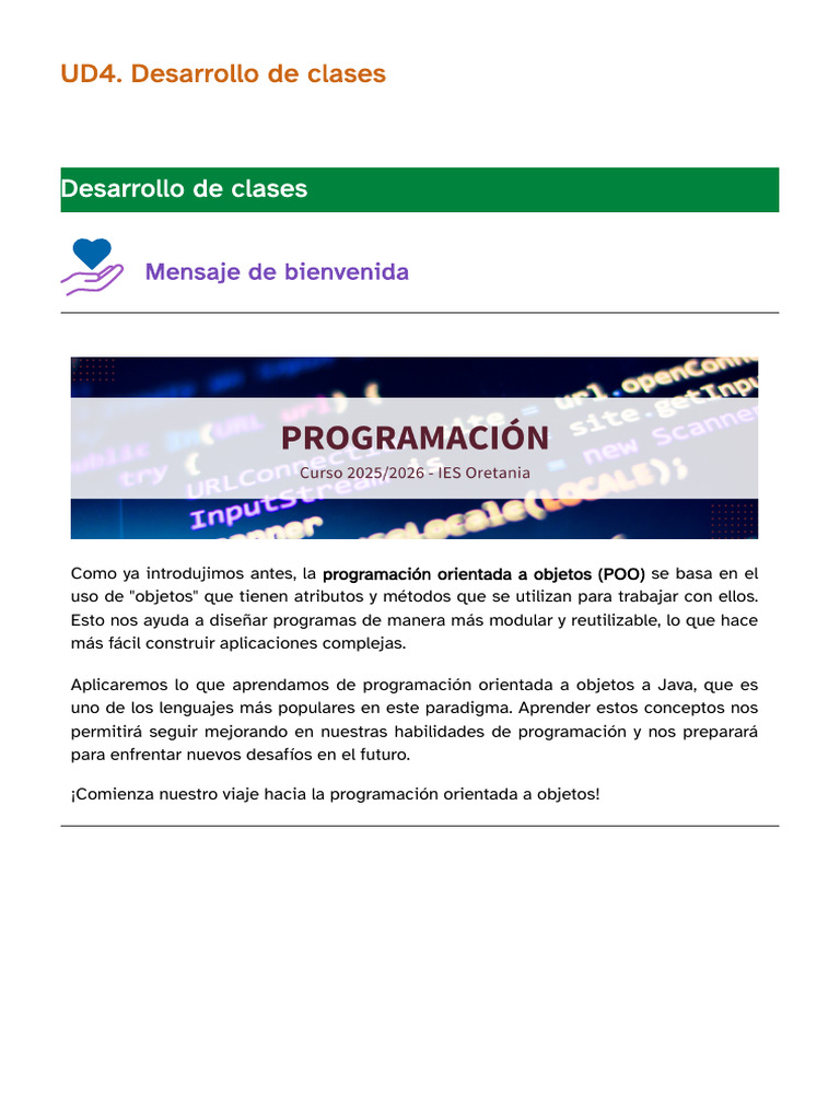 UD4.1. Paradigma de La Orientación a Objetos | PDF | Objeto (informática) | Programación ...