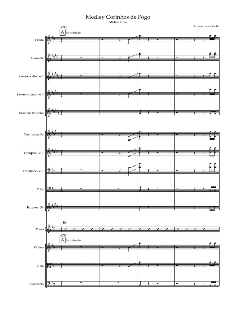 Medley Corinhos de Fogo (Midian Lima) - Score and Parts | PDF