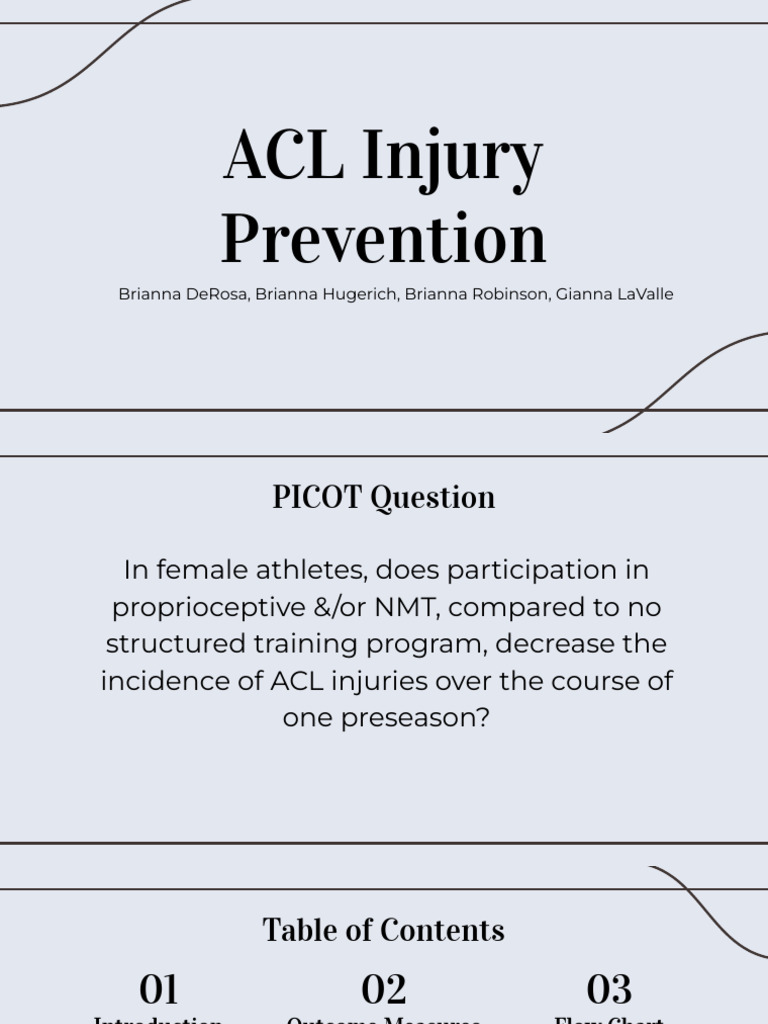 ACL Injury Prevention in Female Athletes | PDF | Lower Limb Anatomy | Knee