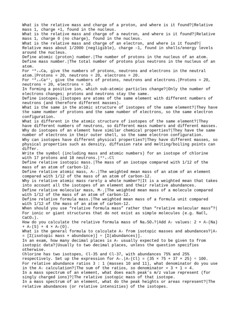 2.1.1 | PDF | Atomic Nucleus | Atoms