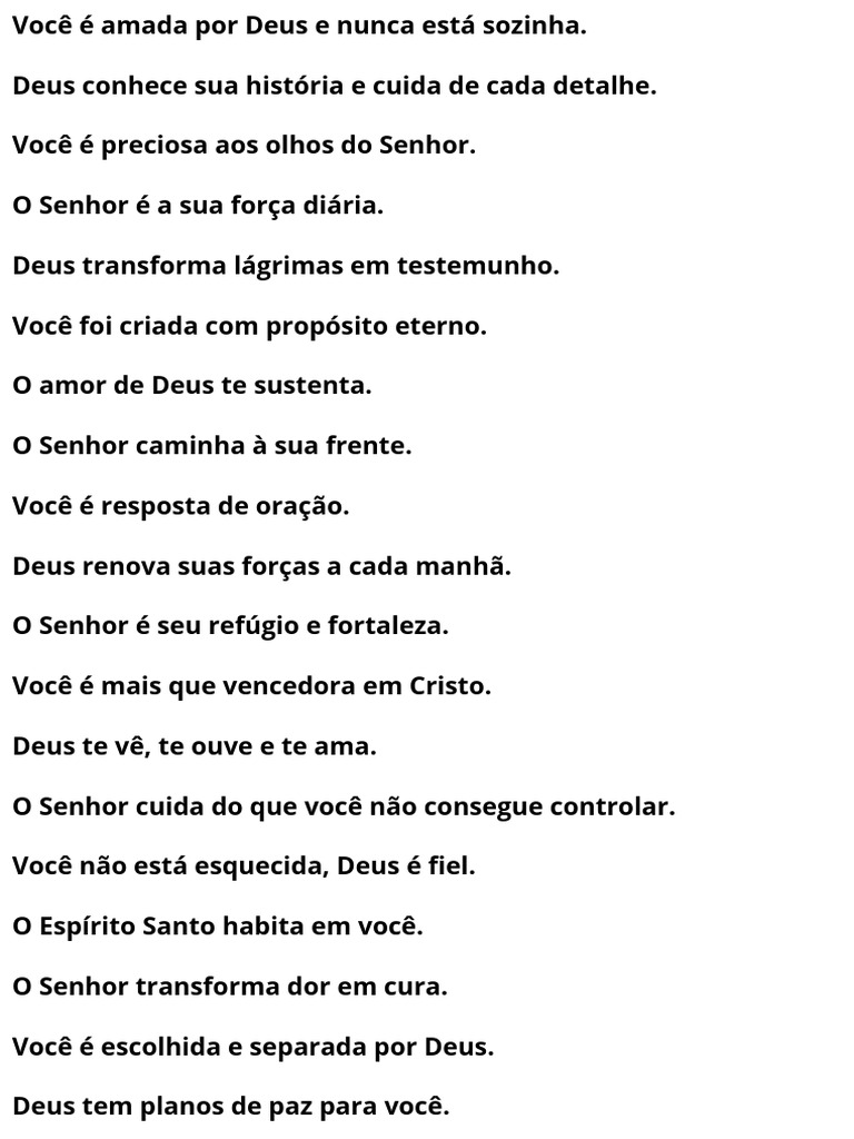 ? QUEM SOU EU EM CRISTO – 30 FRASES BÍBLICAS Sou filha de Deus – João ...