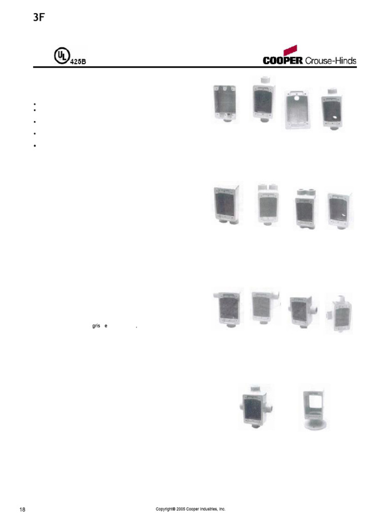 CAJAS CONDULETS SERIE-FS | PDF | Ingeniería mecánica | Materiales