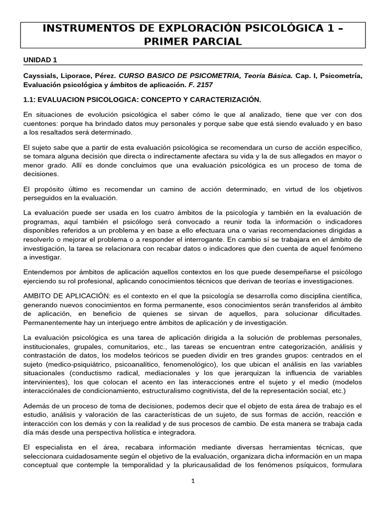 Resumen Instrumentos COMPLETO | PDF | Medición | Nivel de medida