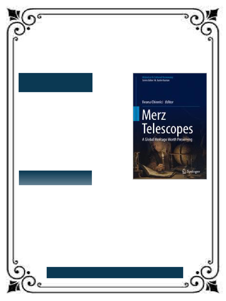 Merz Telescopes A global heritage worth preserving 1st Edition Ileana ...