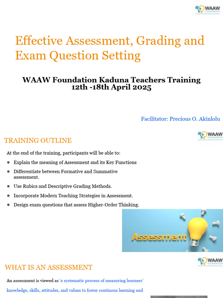 Effective Assessment and Grading Strategies | PDF | Educational ...