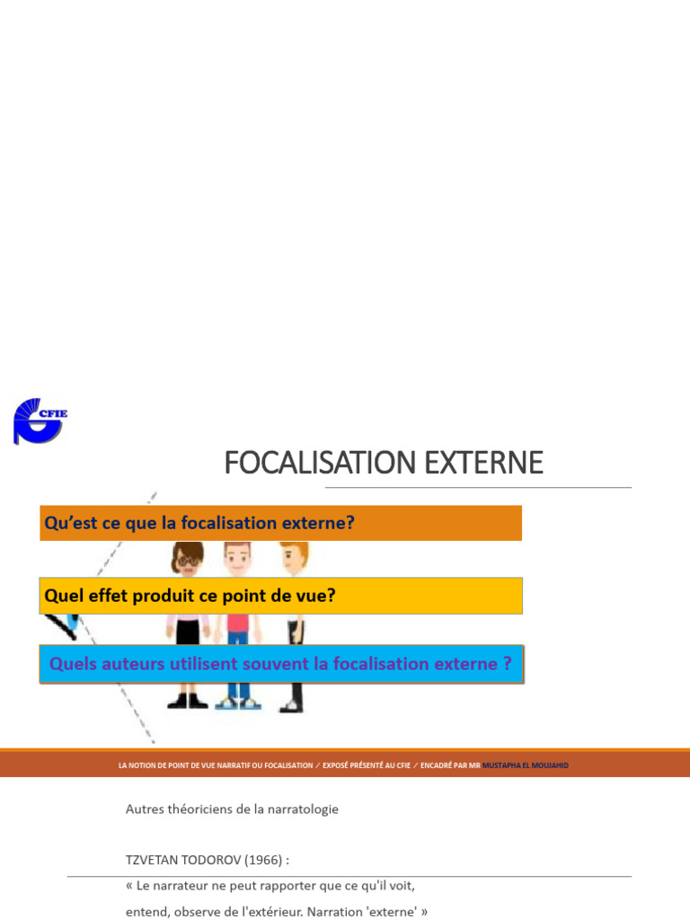 Comprendre la Focalisation Externe en Narratologie | PDF | Théorie du ...