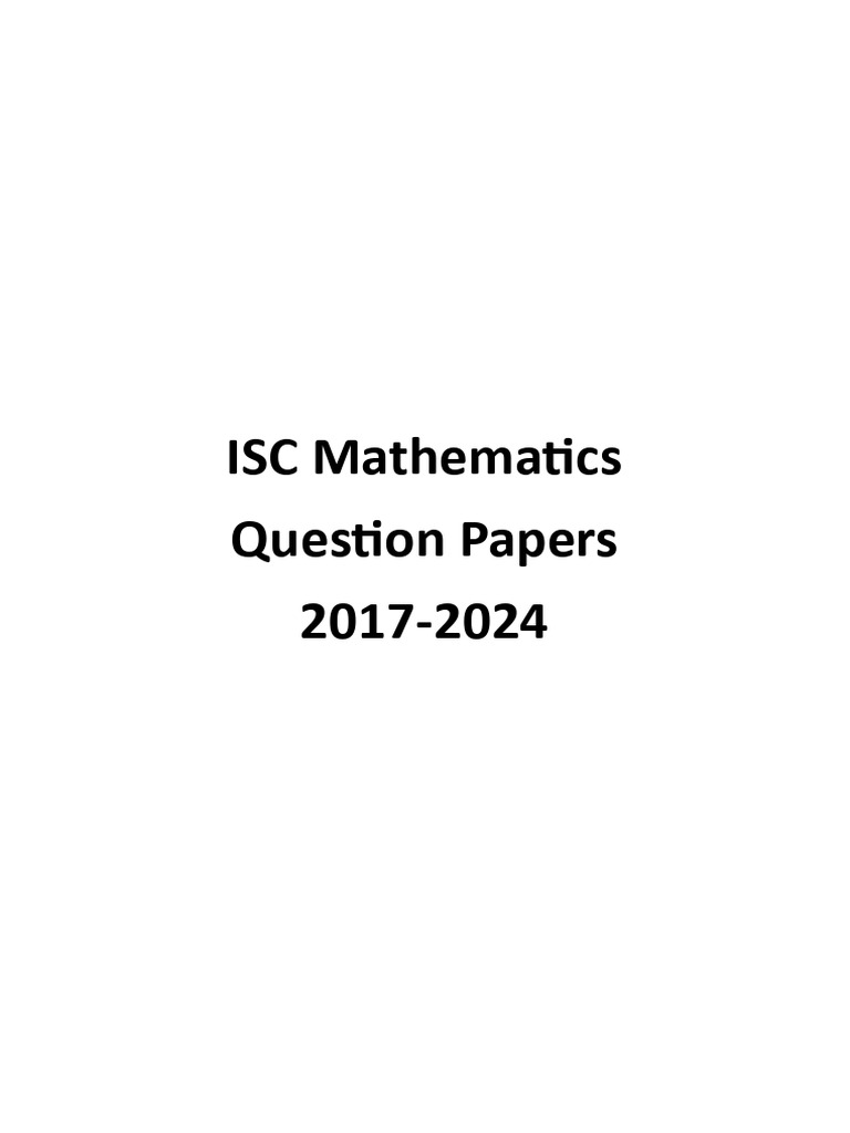 ISC Mathematics | PDF | Line (Geometry) | Linear Regression