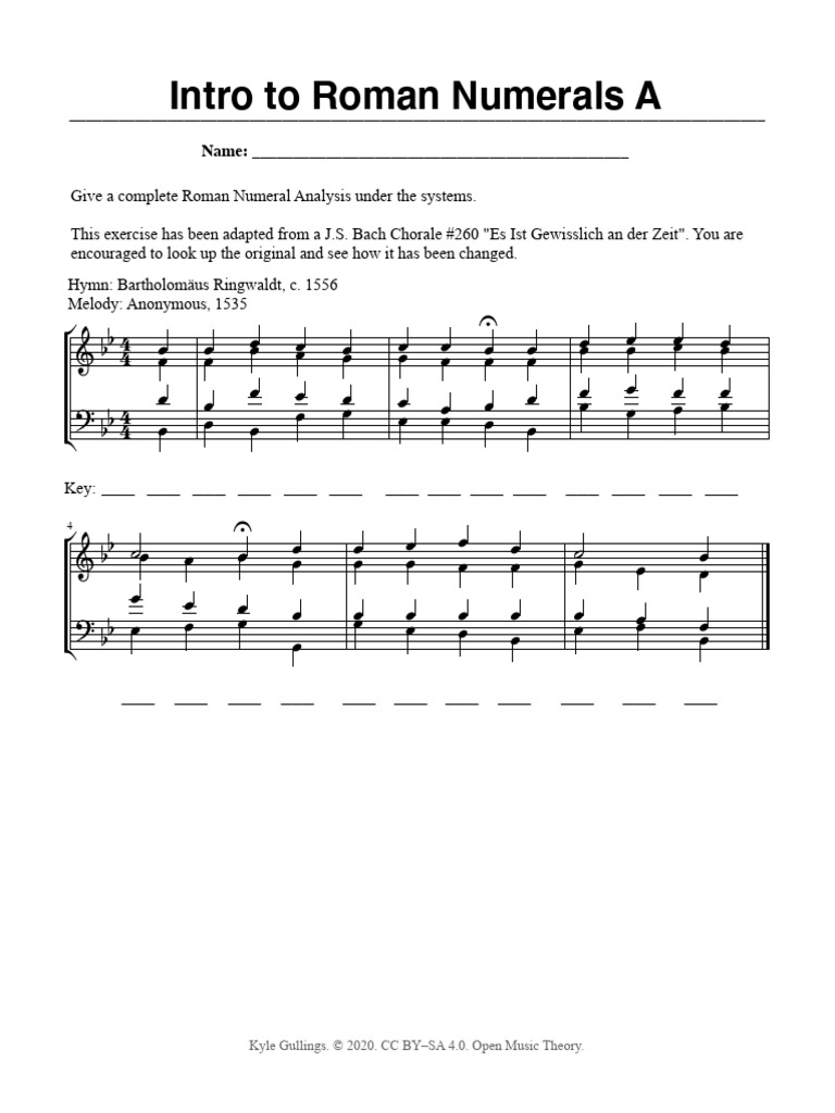 Intro to Roman Numerals | PDF
