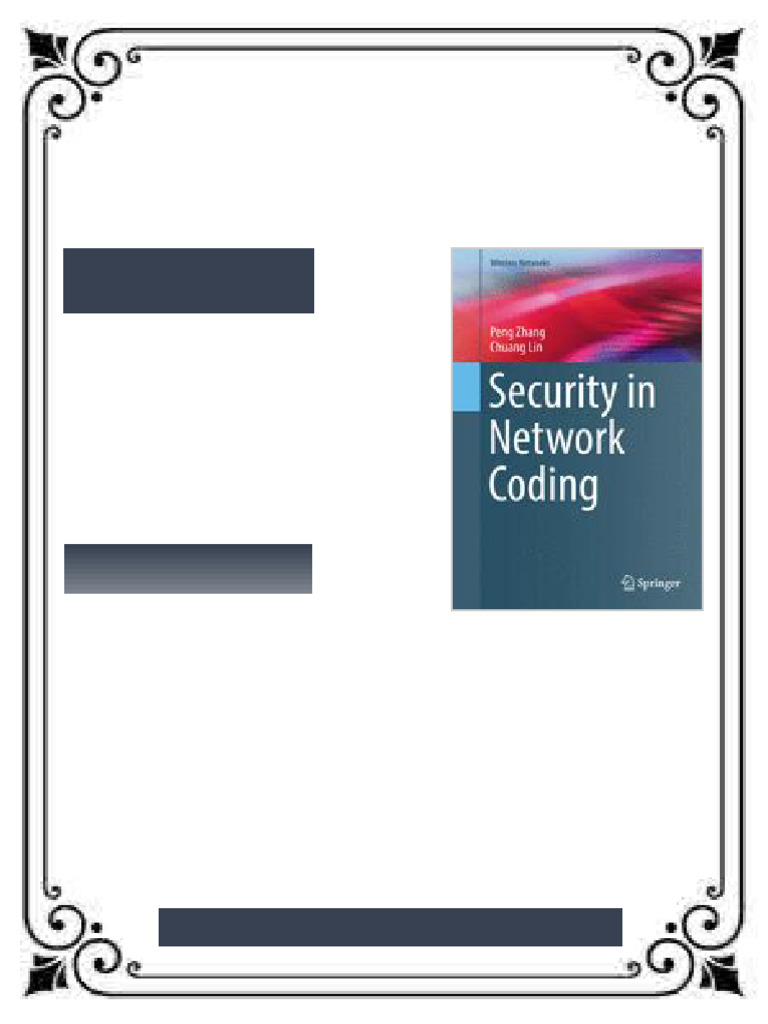 Security in Network Coding 1st Edition Peng Zhang Ebook Textbook ...