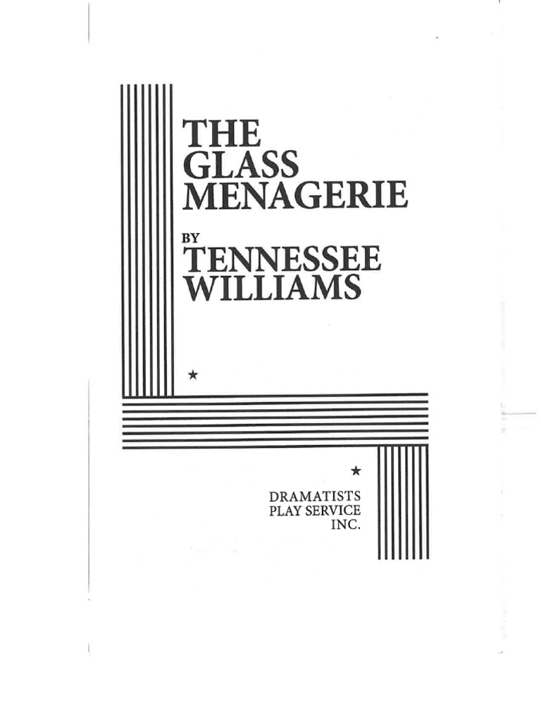Glass Menagerie by Tennessee Williams | PDF