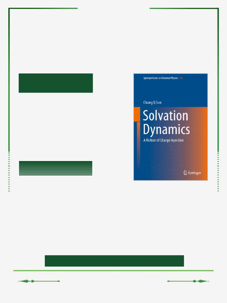 Solvation Dynamics A Notion of Charge Injection Chang Q Sun eBook ...
